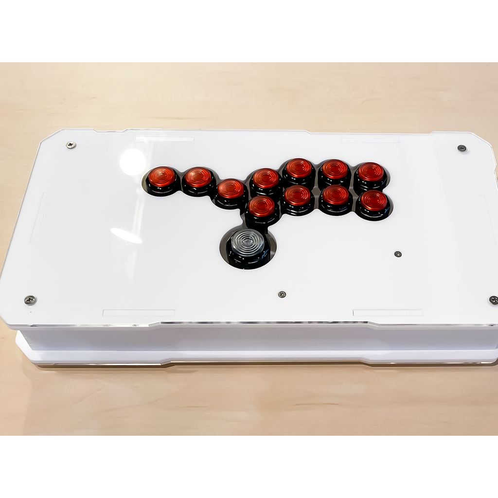 ZERO TWO STICKLESS [All-Button] Rev2 Clear/White Case Kit – Akecon-アケ魂-