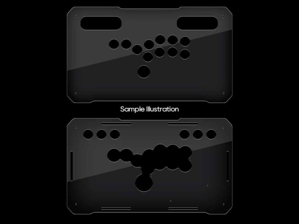 ZERO ONE クリア STICKLESS [All Button] レイアウト交換セット – Akecon-アケ魂-