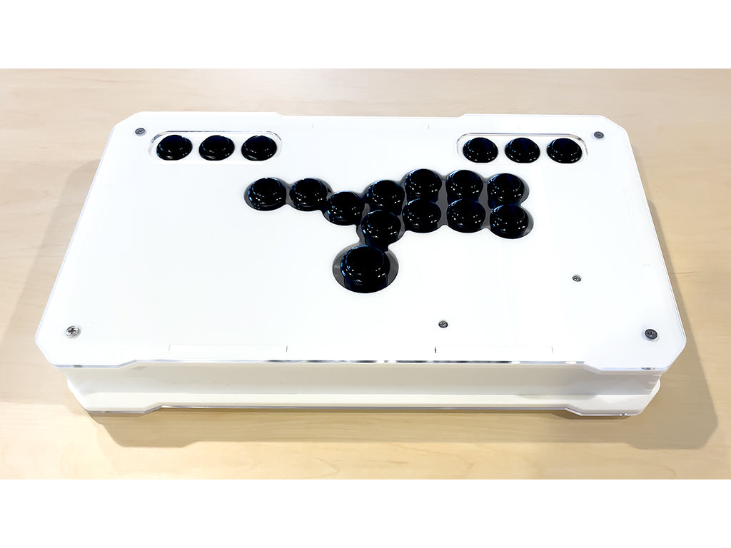ZERO ONE STICKLESS [All-Button] Rev2 Clear/White Case Kit – Akecon-アケ魂-